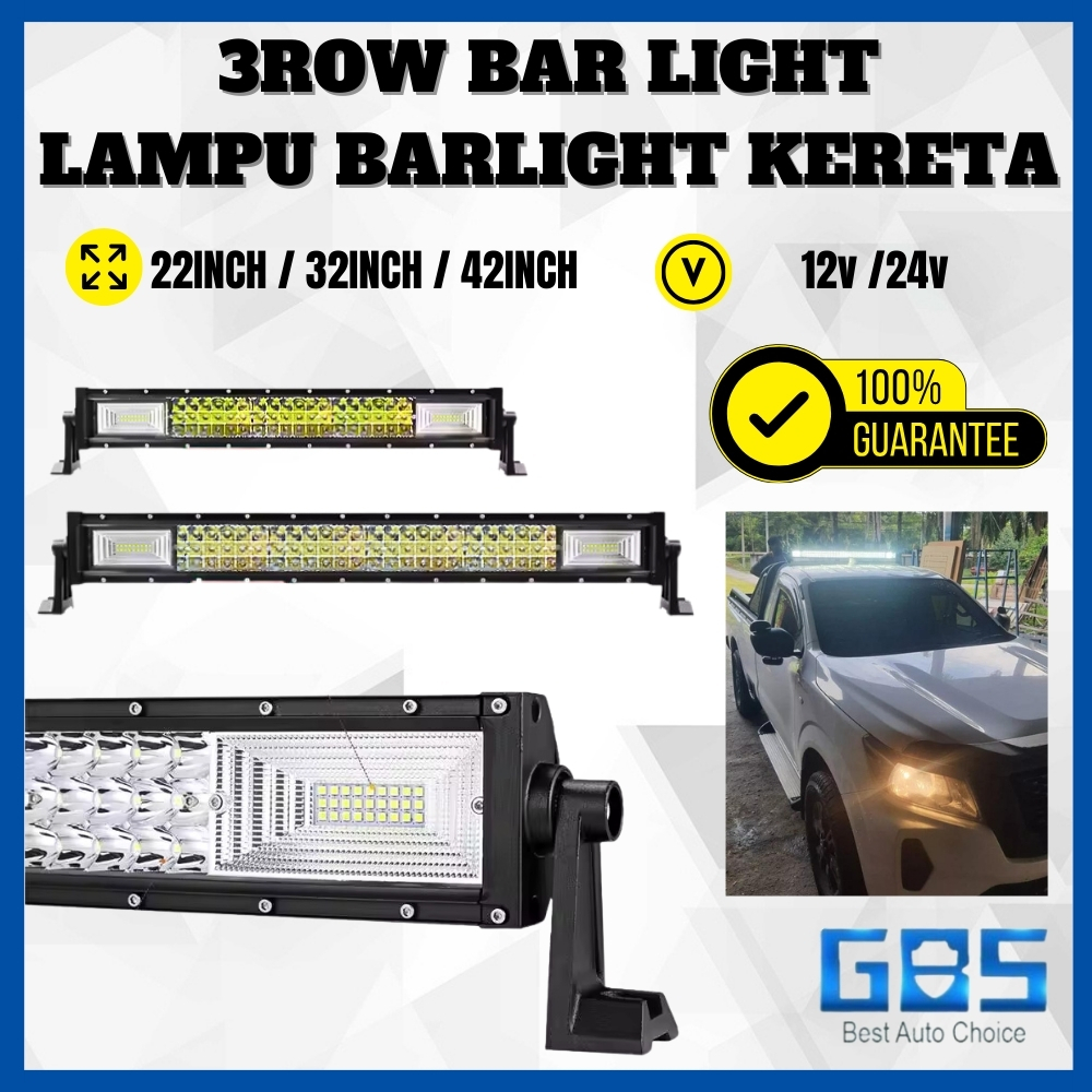 Gbs Car Led 3Row Spotlight Led Combo Bean Led Light Car 12v-24v ...