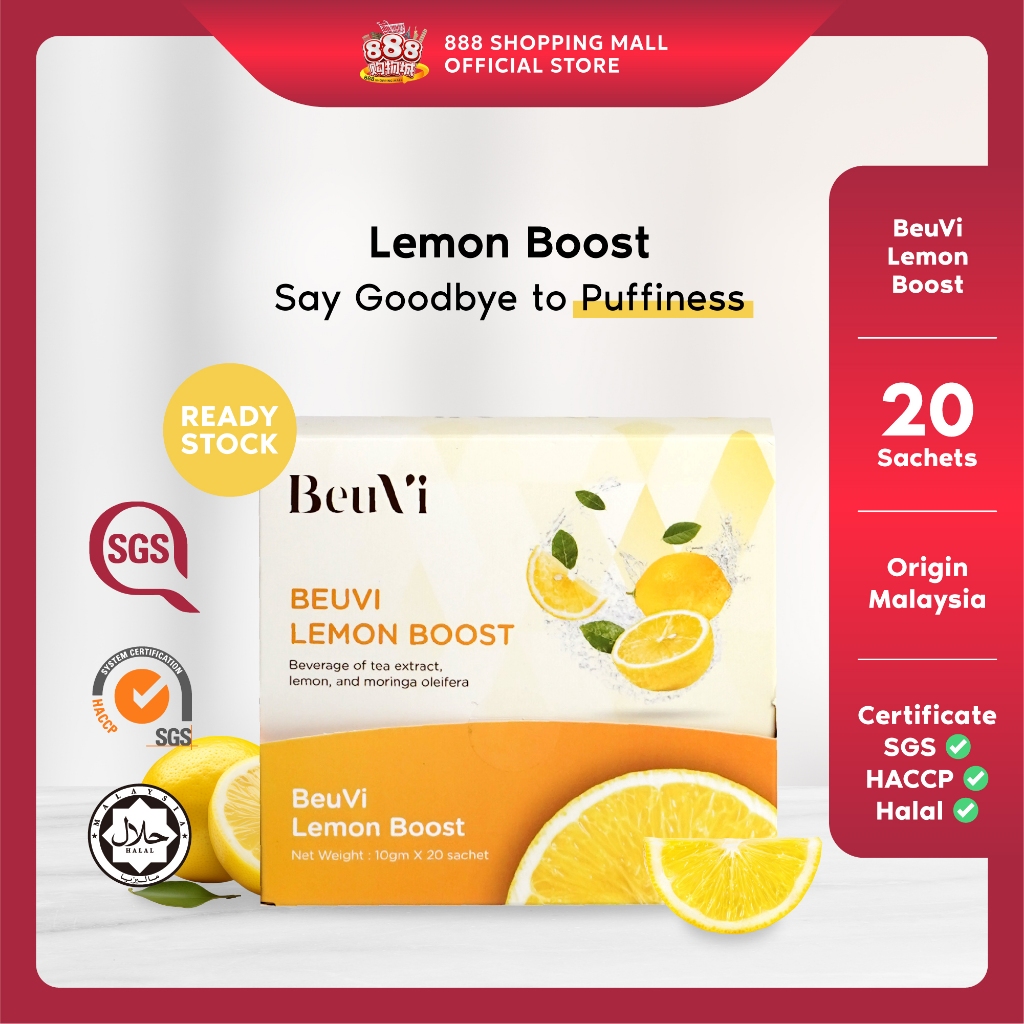 [READY STOCK] BEUVI LEMON BOOST 15Sachets 100% Made in Malaysia 柠檬气泡水 ...