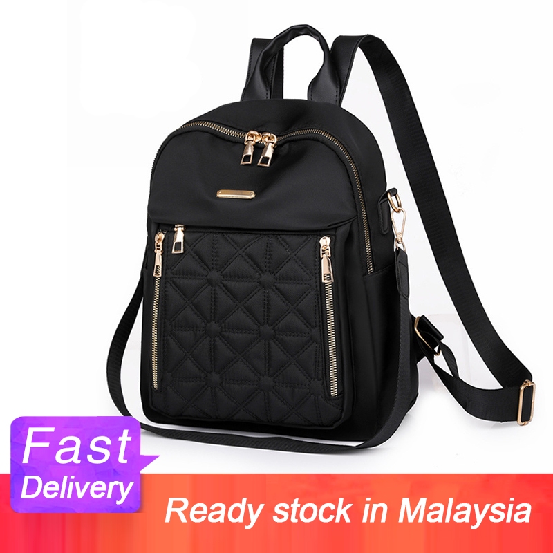 Aopuly Women Backpack Solid Diamond Checker female College School ...