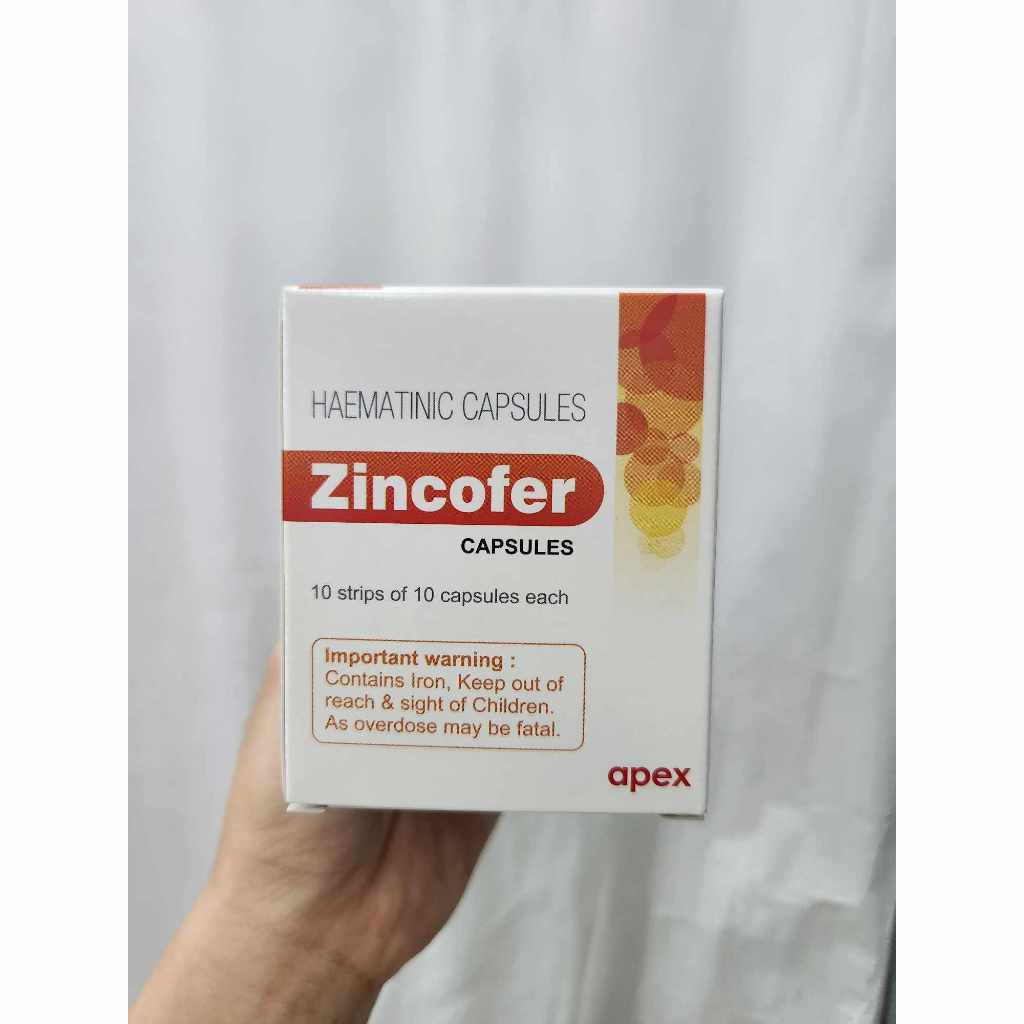 ZINCOFER CAPS 100S EXP1/2026 | Shopee Malaysia