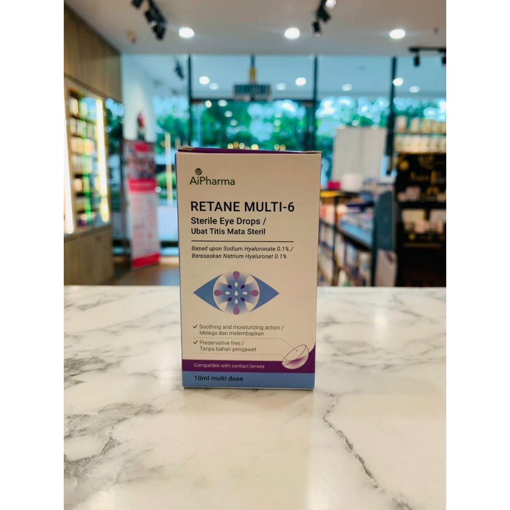 Preferred +】AIPHARMA RETANE MULTI-6 STERILE EYE DROPS 10ML | Shopee ...