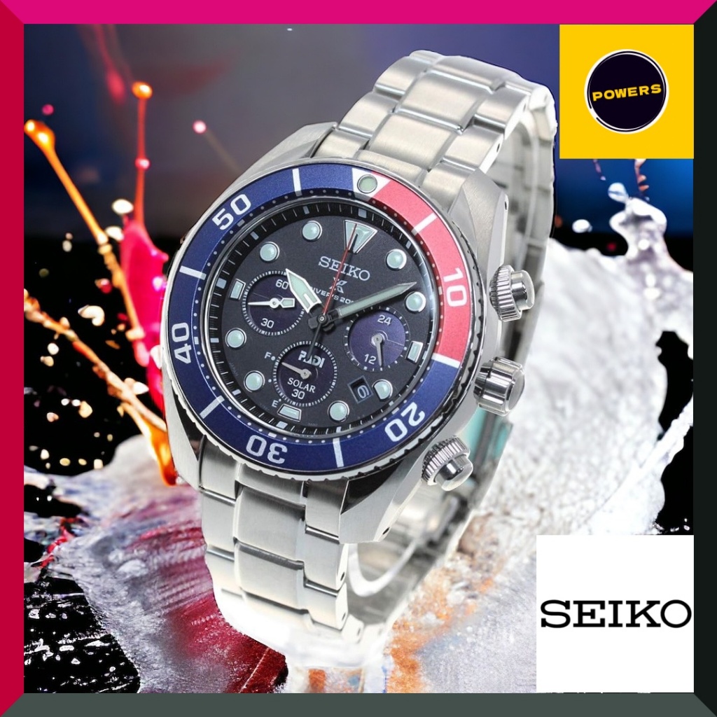 Seiko Prospex Sumo PADI Special SBDL067 Men's Watch Solar Chronograph ...