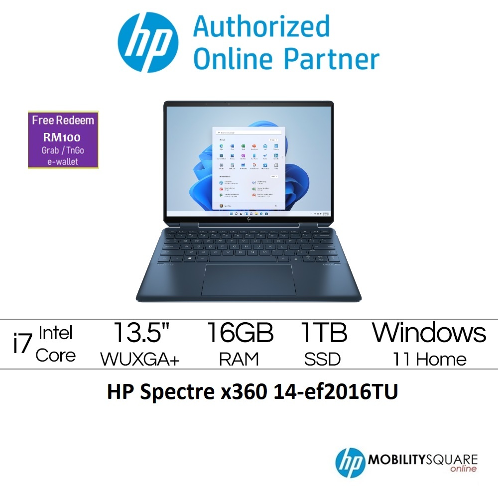 HP Spectre x360 14-ef2016TU 2 in 1 Laptop Bundled Office Home n Student ...