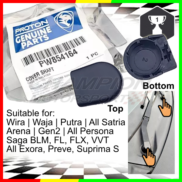 Original Proton Wiper Arm Cap Wira Satria Neo Waja Gen2 Persona Saga ...