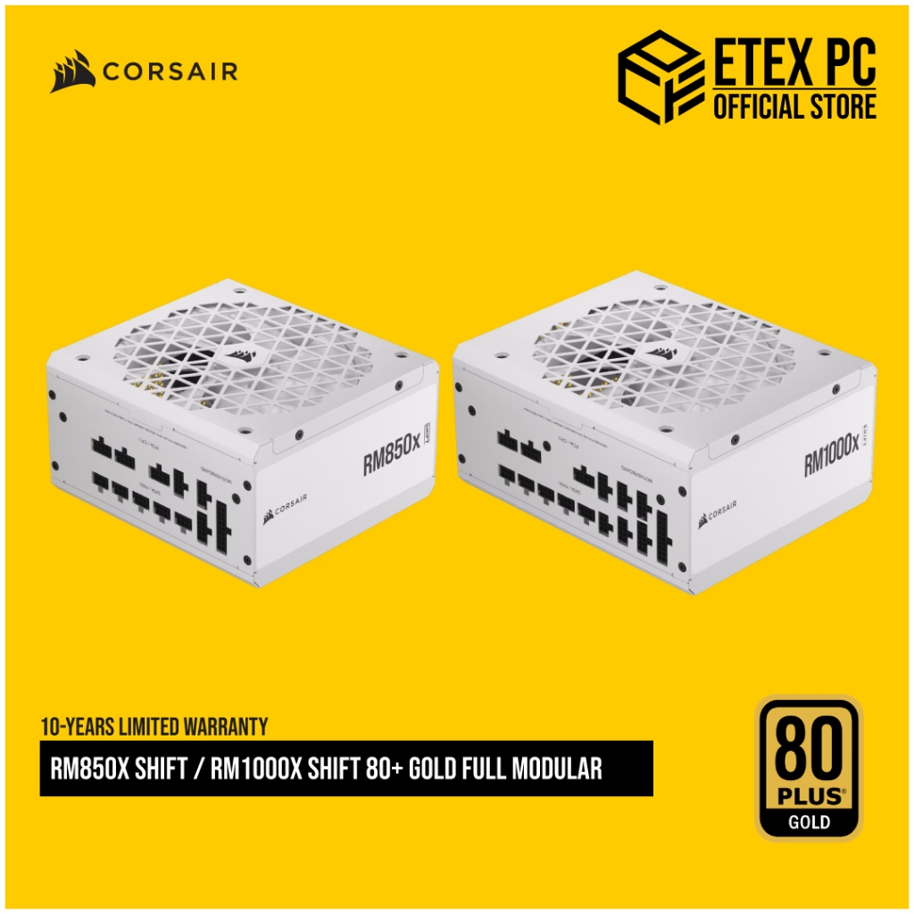 CORSAIR RM850x SHIFT / RM1000x SHIFT 80+ Gold Full Modular Power Supply ...