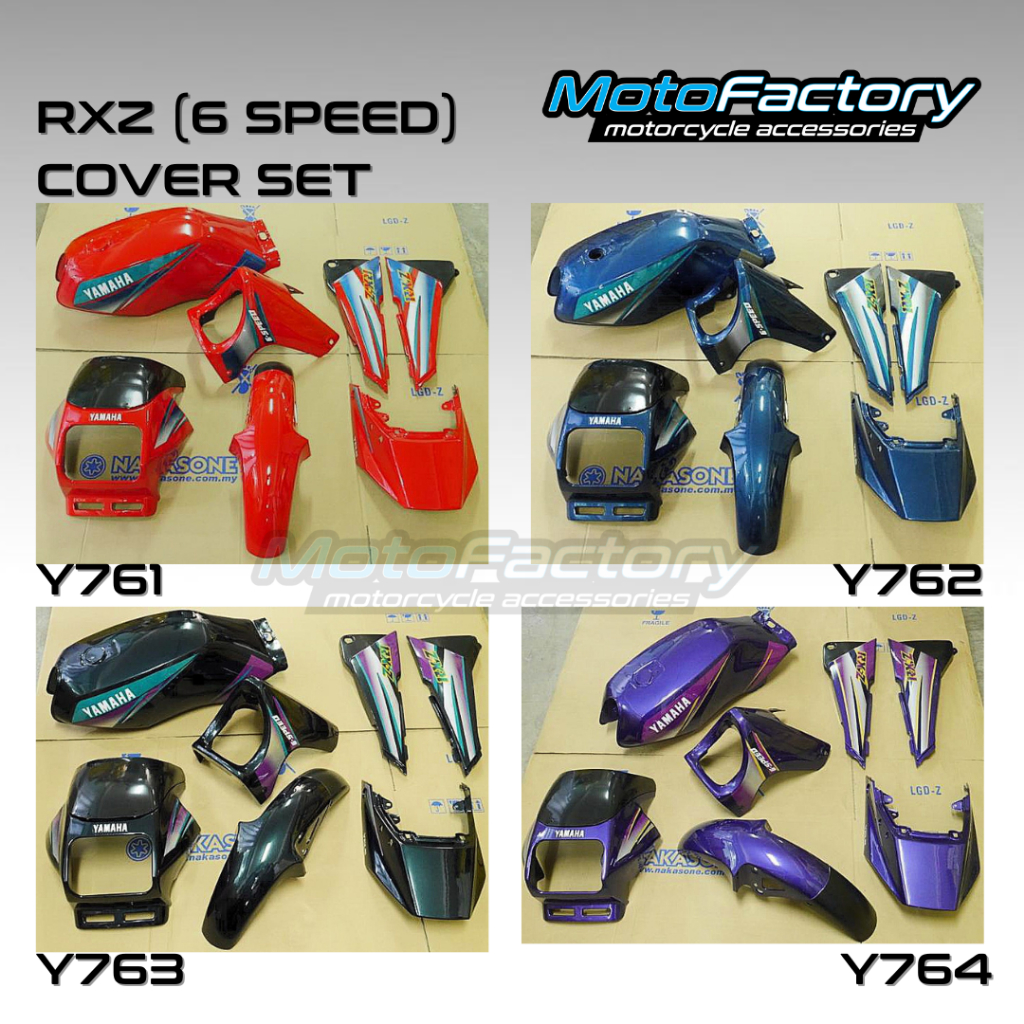 YAMAHA RXZ 6speed COVER SET WITH TANK [7] #STICKER TANAM | Shopee Malaysia