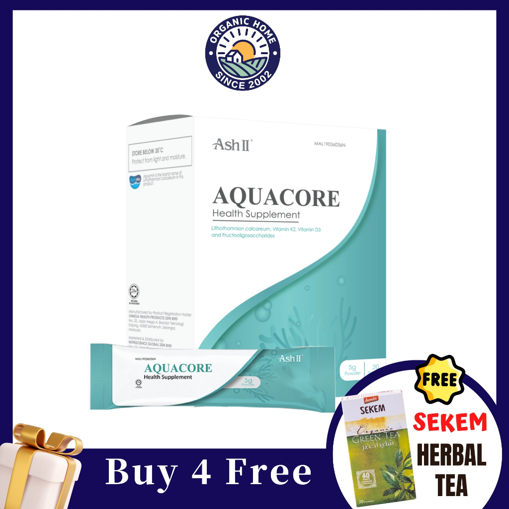 ASH II AQUACORE - Calcium for Bone & Joint (5g x 20 Sachets) | Shopee Malaysia