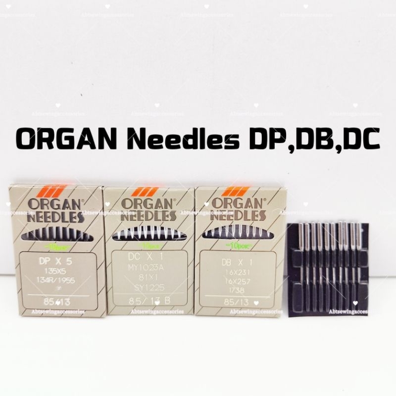 ORIGINAL Japan Organ Needle 1 Pkt/DP,DC,DB Jarum Mesin Jahit Lurus Industri | Shopee Malaysia