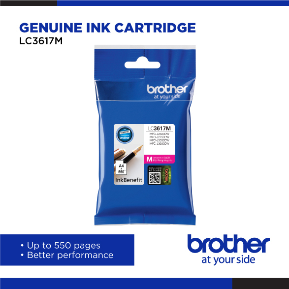 Brother Original InkBenefit LC3617 LC3619XL C/M/Y/BK Ink Cartridge For ...
