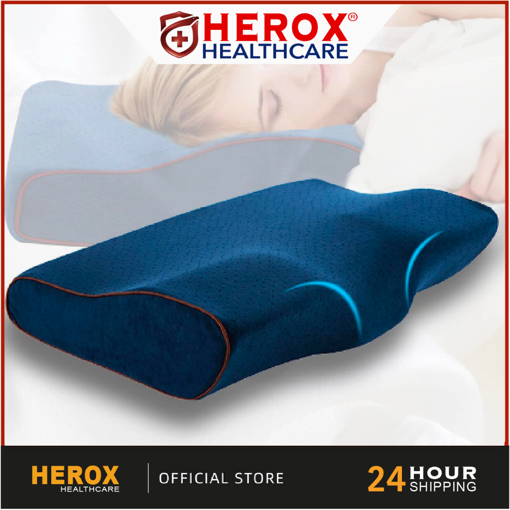 HEROX (PILLOW FREE CASE) 2 ITEMS FULLSET Memory Foam Pillow Bed Neck ...