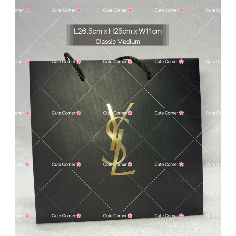 Authentic YSL Paper Bag Original Boutique Paper Bag | Shopee Malaysia