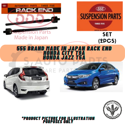 HONDA CITY T9A / HONDA JAZZ T5A 555 BRAND MADE in JAPAN RACK END ...