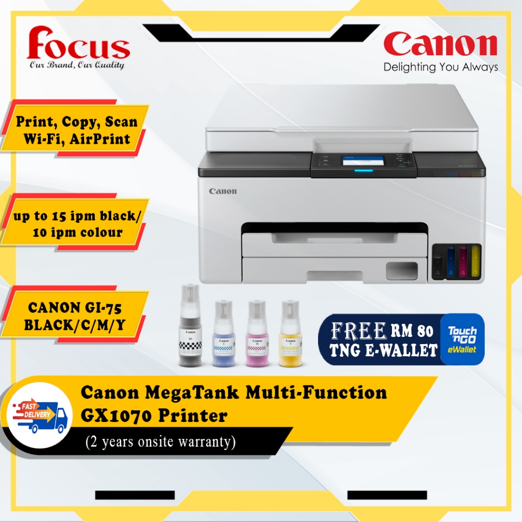 MAXIFY GX1070 MegaTank Wireless All In One Printer [Print,Scan,Copy ...