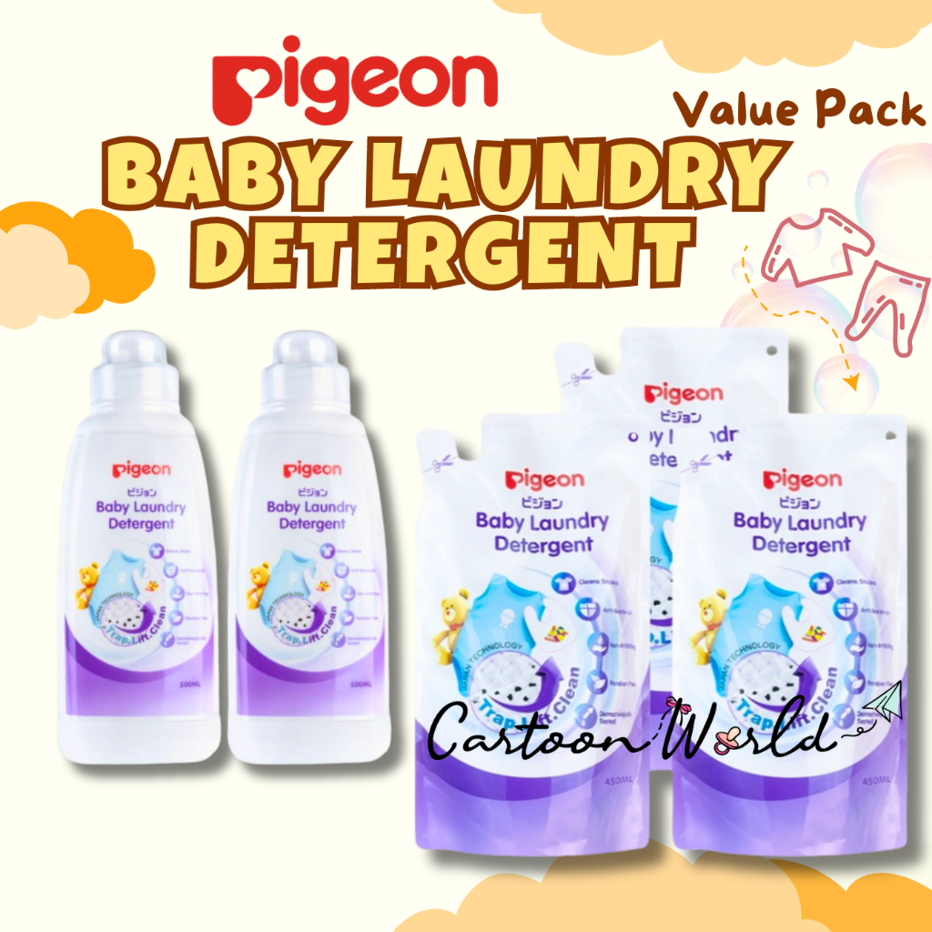 Original Pigeon Laundry Detergent Value Pack Liquid Detergent Refill ...