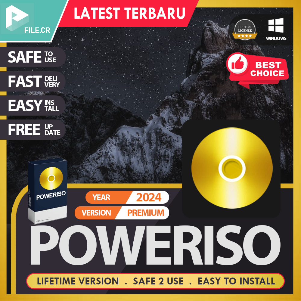 PowerISO 8.7.0 2024 💯 EASY INSTALL 💯 LIFETIME PREMIUM 💯 FAST DELIVERY 💯 SAFE | Shopee Malaysia
