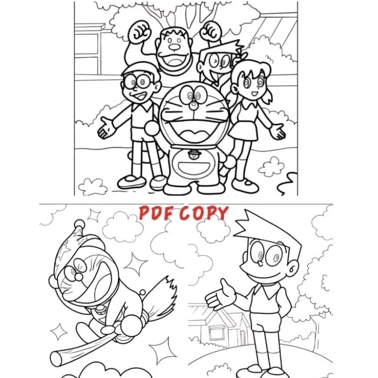 PDF COPY 30 DORAEMON COLOURING | Shopee Malaysia