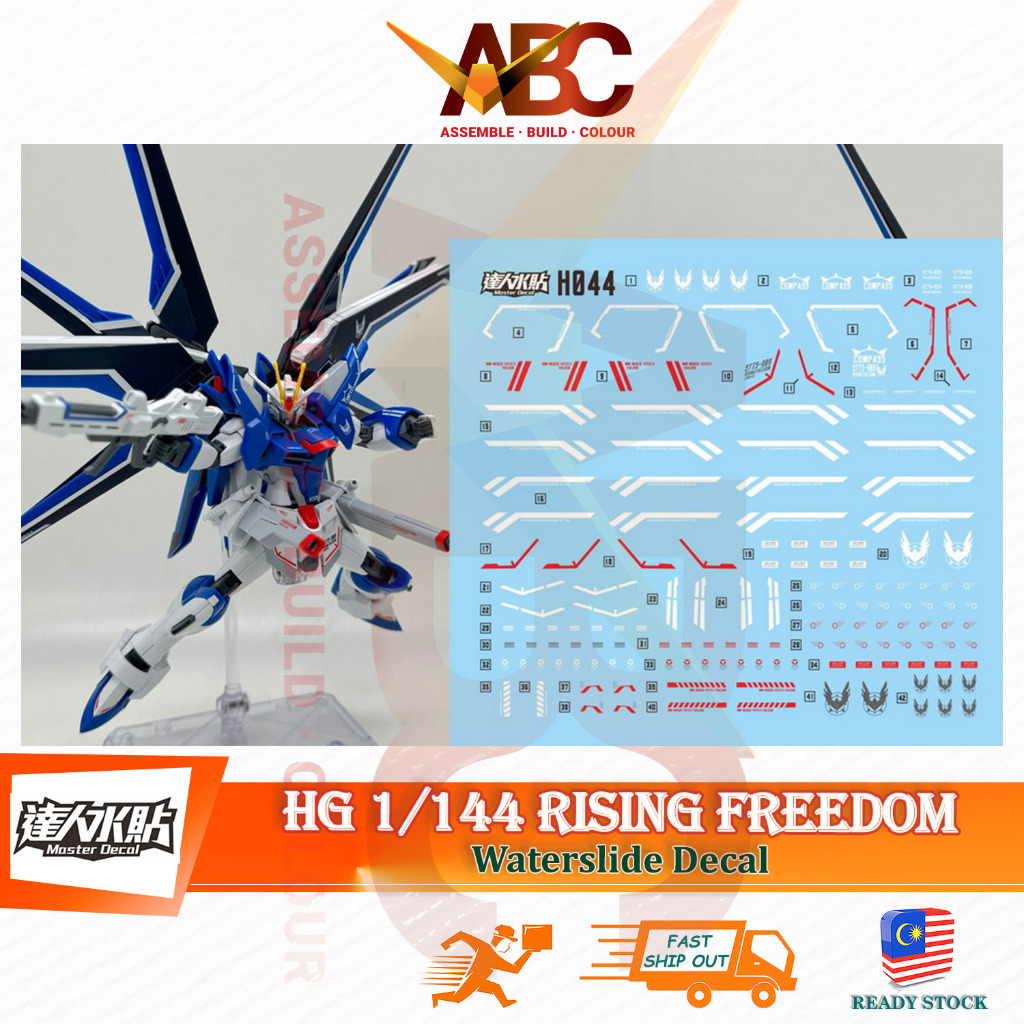 (Master) Waterslide Decal - HG 1/144 Rising Freedom (Fluo) STTS-909 ...