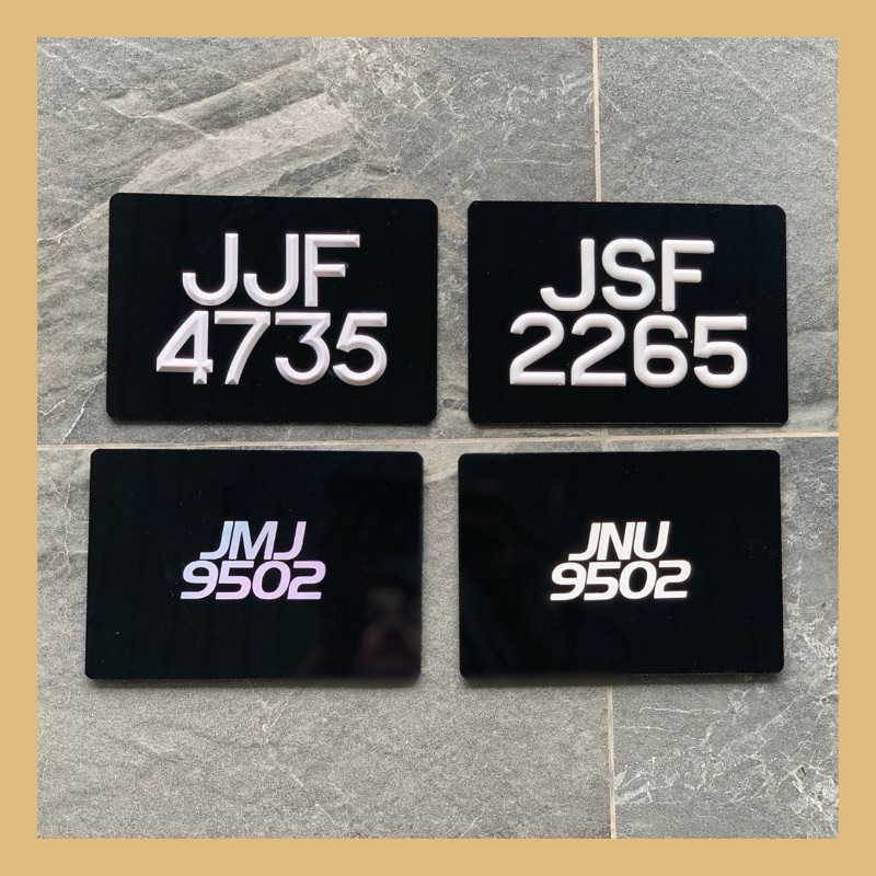 STANDARD + FANCY NO PLATE STICKER ALKALIC 2 SIDE DEPAN BELAKANG MOTOR ...