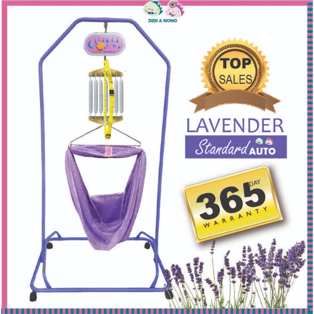 Viva Spring Cot (Double Epoxy) - Buaian Stand Besi Buaian With Roda ...