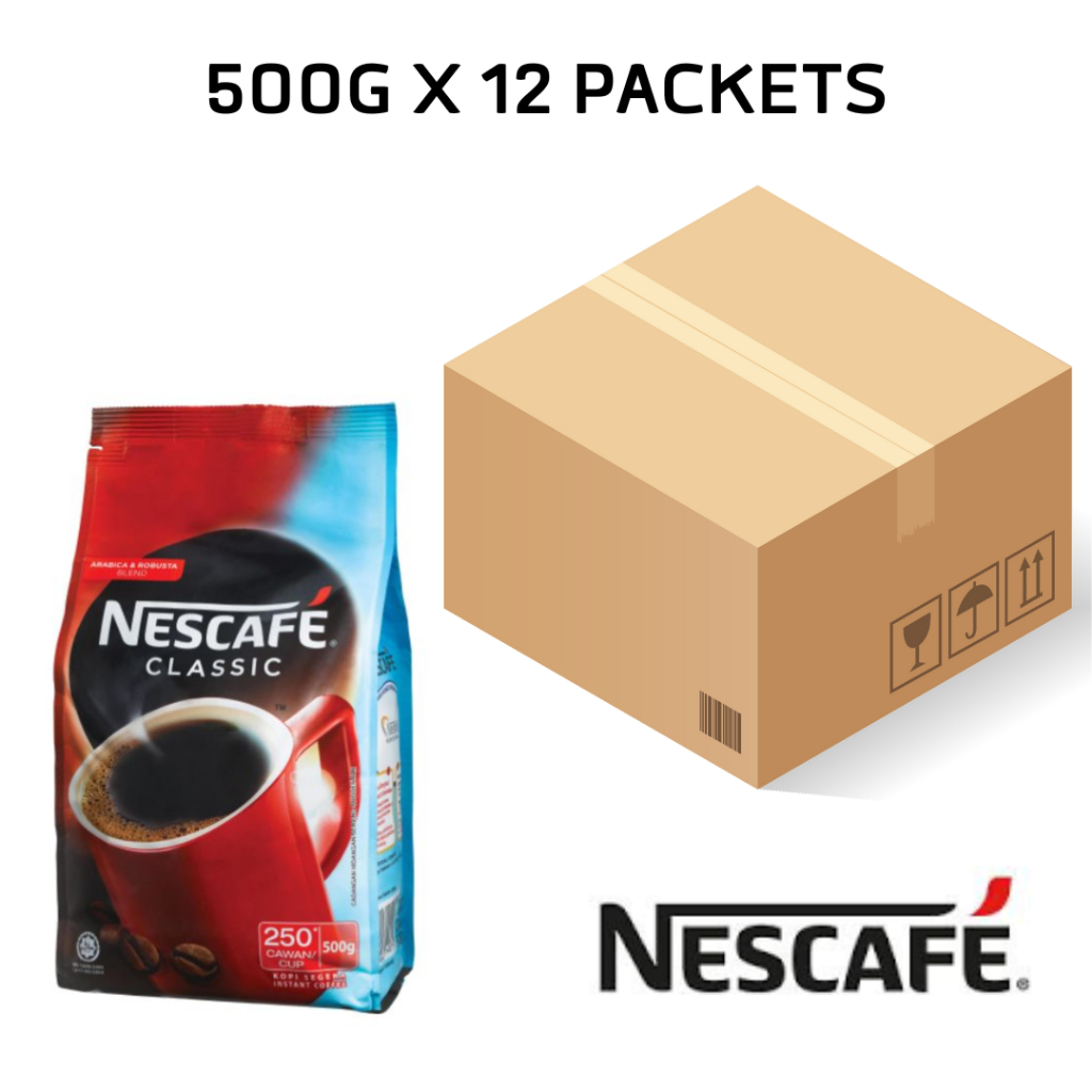 NESCAFE Classic Refill Pack (500g x12 packets) Bulk / Borong | Shopee Malaysia