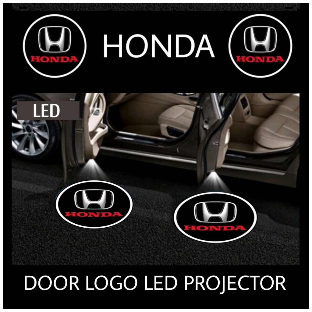 Honda Car Door wireless LED Light Projector Shadow Courtesy Step Light ...