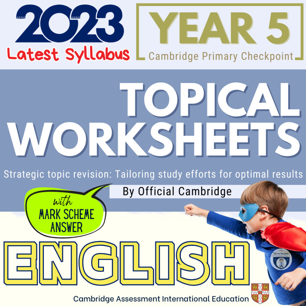 11 NEW Cambridge Primary Checkpoint Year 5 English Topical Worksheet ...