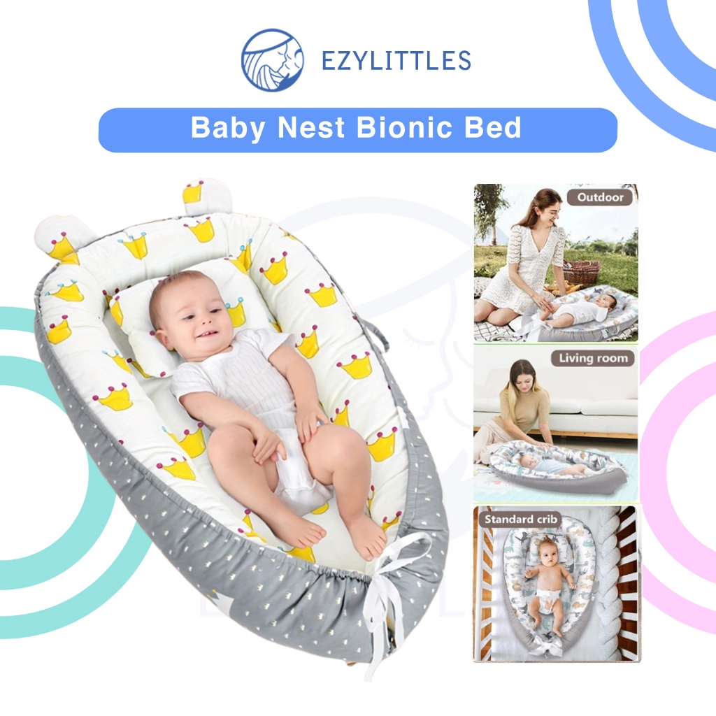 EZYLITTLES Portable Baby Cot Newborn Bionic Bed Baby Nest Infant ...