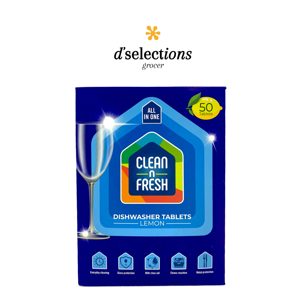 CLEAN N FRESH 50 DISHWASHER TABLETS LEMON 750g | Shopee Malaysia