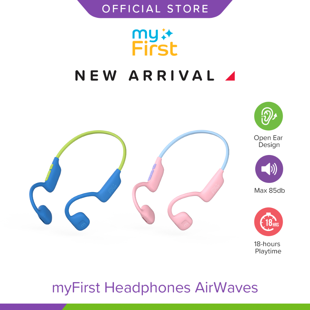 myFirst Headphones AirWaves - Bone Conduction Wireless Bluetooth ...