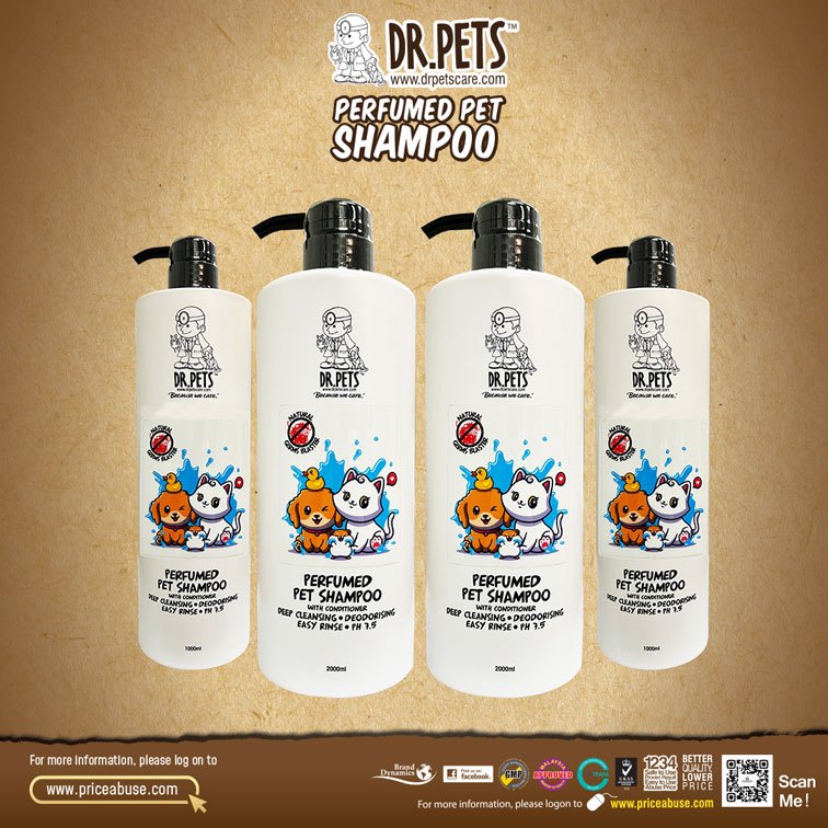DR PETS NATURAL GERMS BUSTER PERFUMED PET SHAMPOO-(DOG&CAT) 1000ML ...