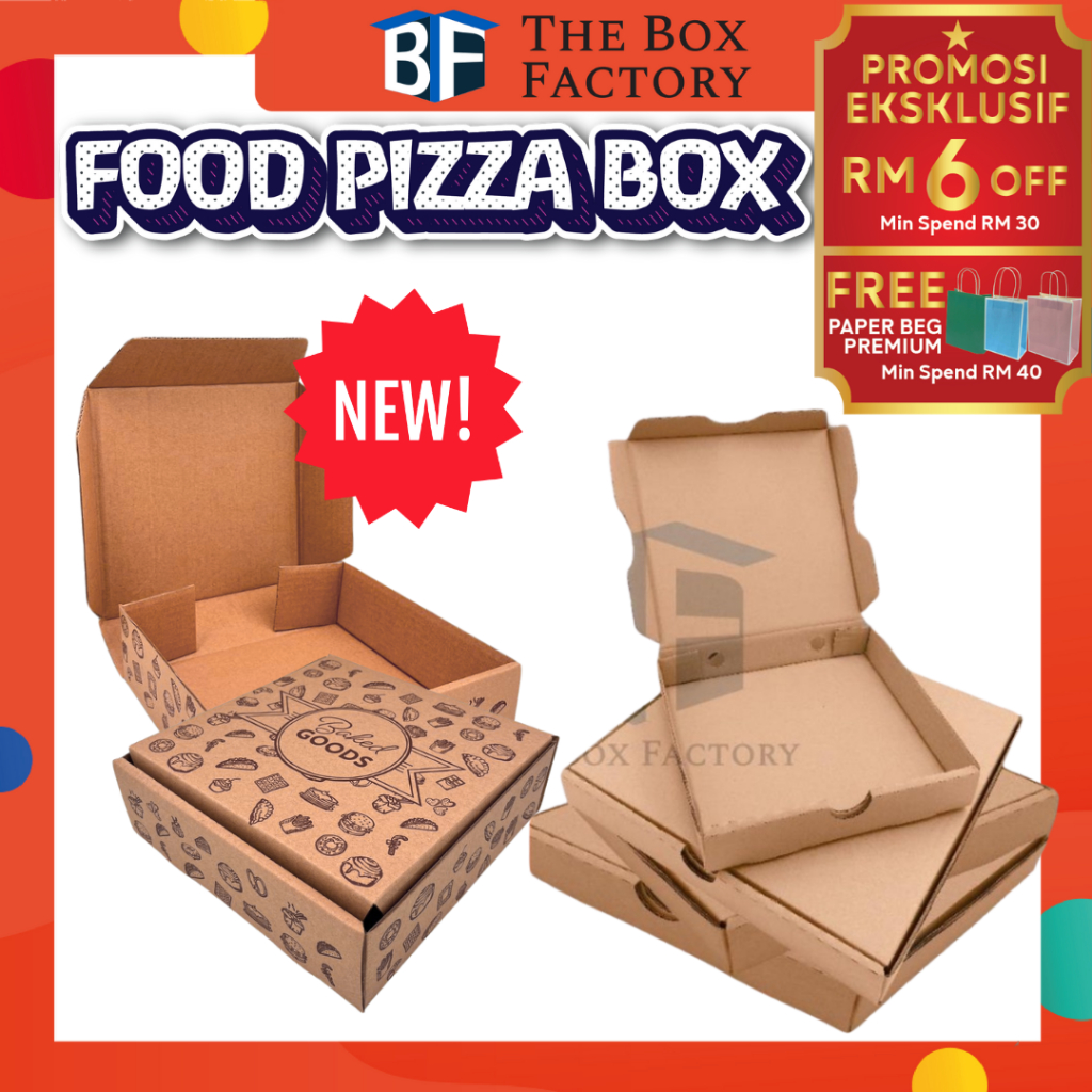 Pizza Box|Food Box ️‍🔥 Cake Box ️‍🔥 Shipping Food Storage Boxes | Kotak ...