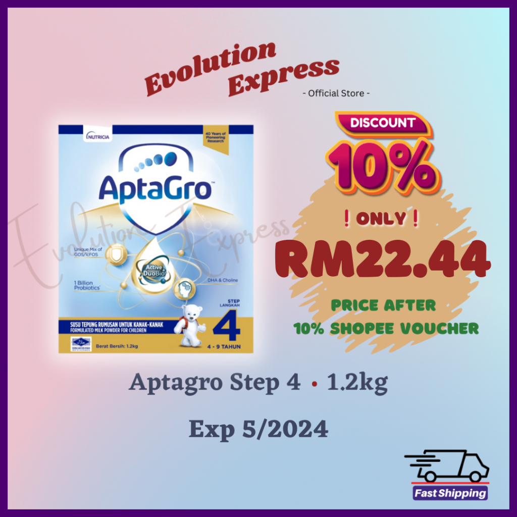 Aptagro Step 4 ( 900g / 1.2kg )*New Packaging *Exp 6/2024 | Shopee Malaysia