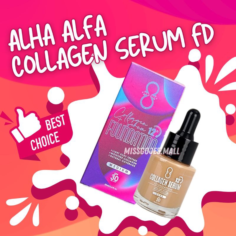 ALHA ALFA COLLAGEN SERUM FOUNDATION | Shopee Malaysia