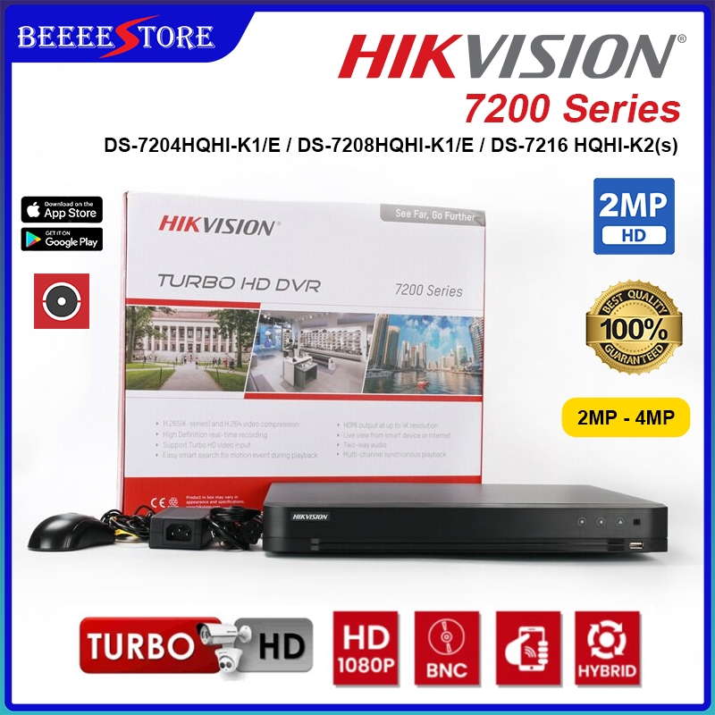 HIKVISION CCTV DVR 2MP-4MP Digital Video Recorder/Decorder DS-7204HQHI ...