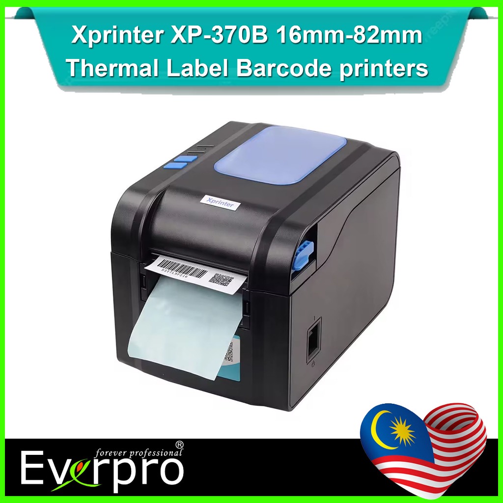 Xprinter XP-370B 82mm Thermal Label sticker Barcode printers With Auto ...