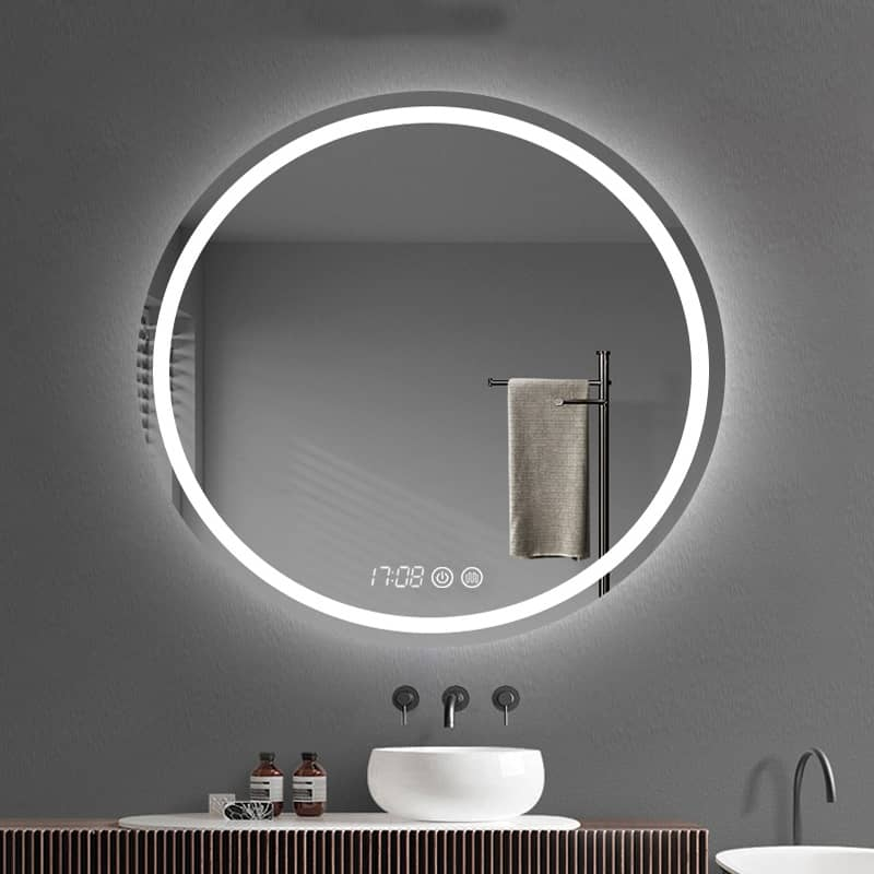 TRUENO LED ROUND Touch Screen SMART MIRROR Wall Bathroom 3 Lights Anti ...