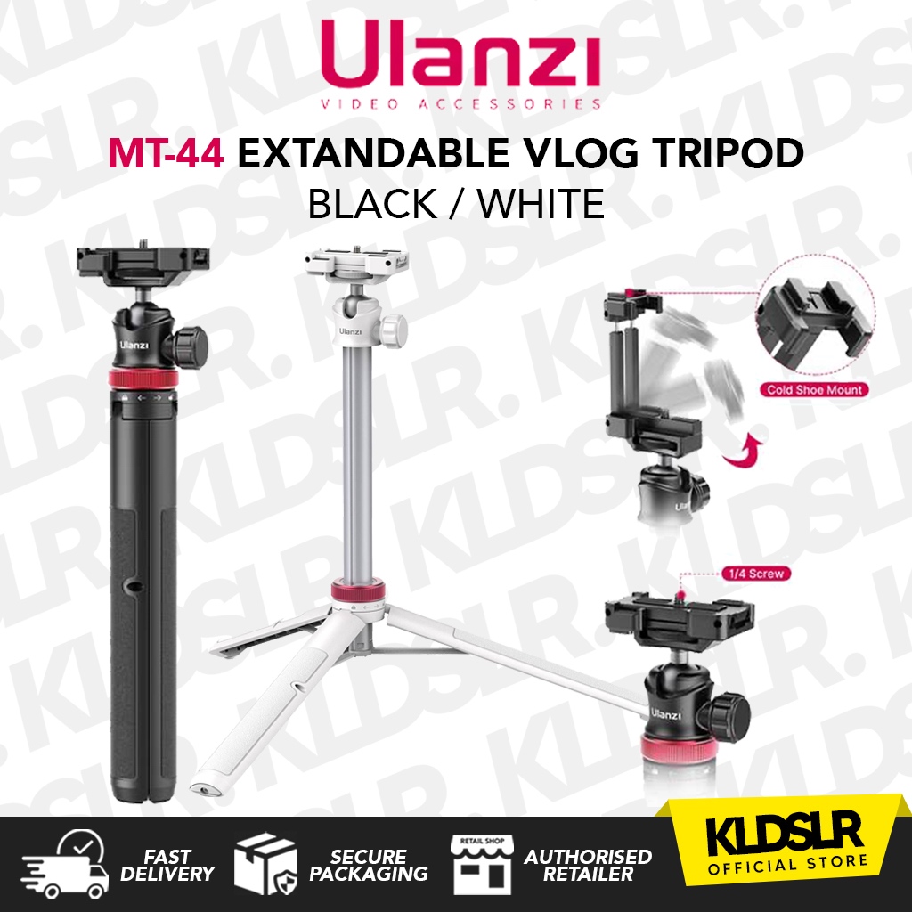 Ulanzi MT-44 Extend Tripod for Camera Phone Vlog Tripods With Cold Shoe Phone Mount Holder for ...