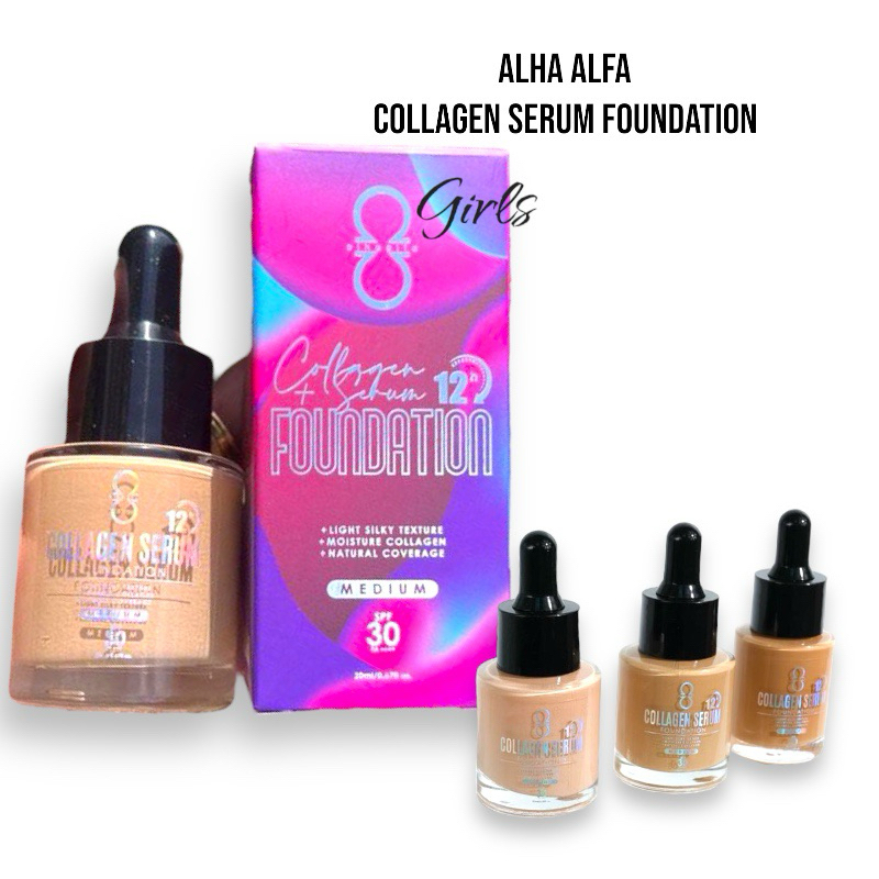 ALHA ALFA COLLAGEN SERUM FOUNDATION | Alha alfa booster foundation ...