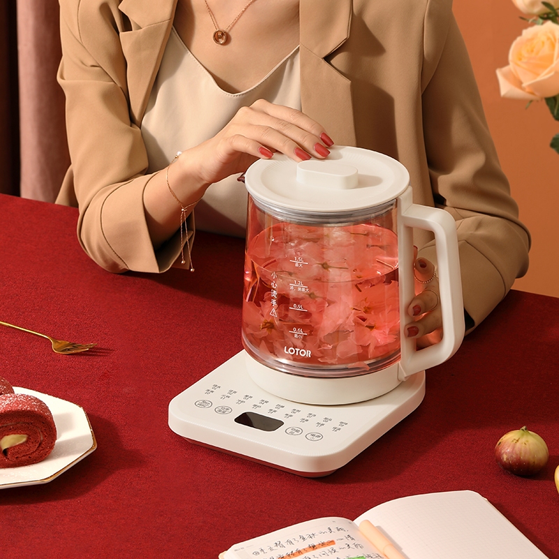 Lotor Multifunction healthpot Glass electric kettle kitchen cooker soup teakettle ...