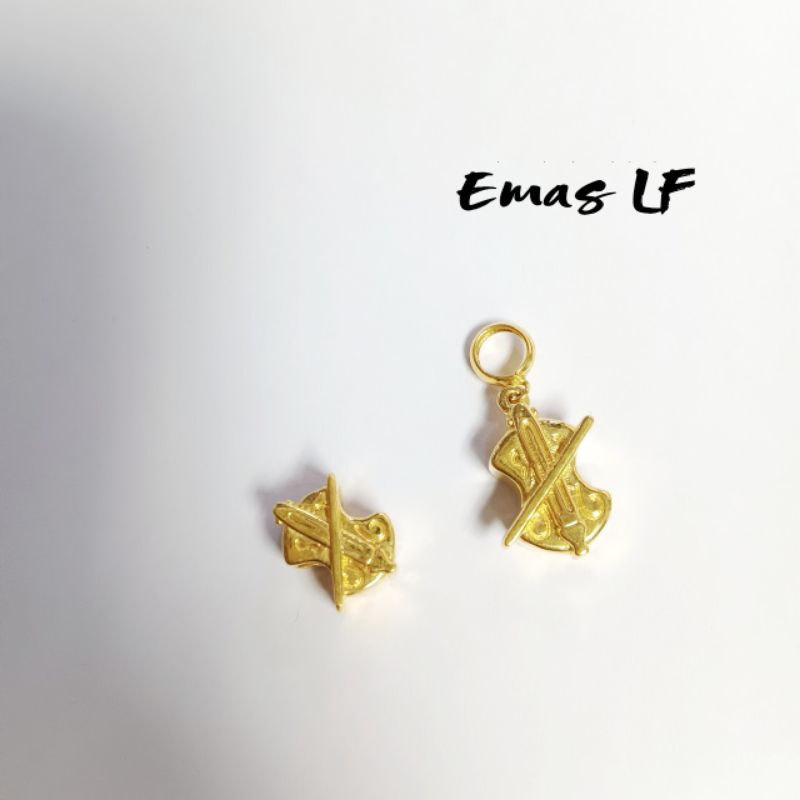 LF Emas 916 Violin Hard Gold Charm Emas Original | Shopee Malaysia