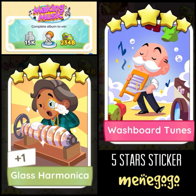 Monopoly Go 5 star sticker | Shopee Malaysia