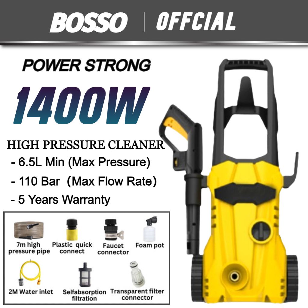 BOSSO Cordless WaterJet Portable Car Wash High Pressure Water Jet Gun ...