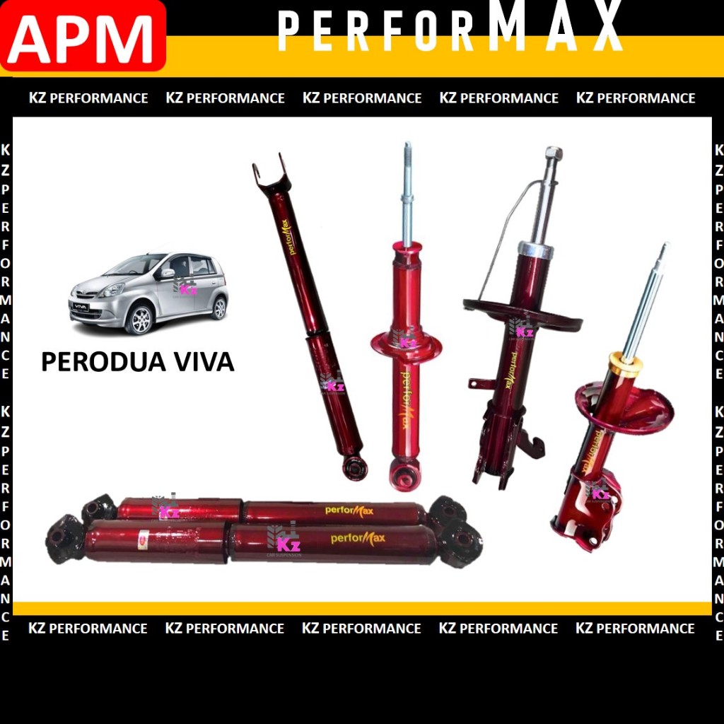 SET [100%] APM PERFORMAX ABSORBER [HEAVY DUTY] REAR ABSORBER / PERODUA ...