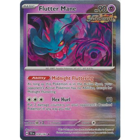 Flutter Mane / 078/162 / Reverse Holo & Holo Rare / Scarlet & Violet ...