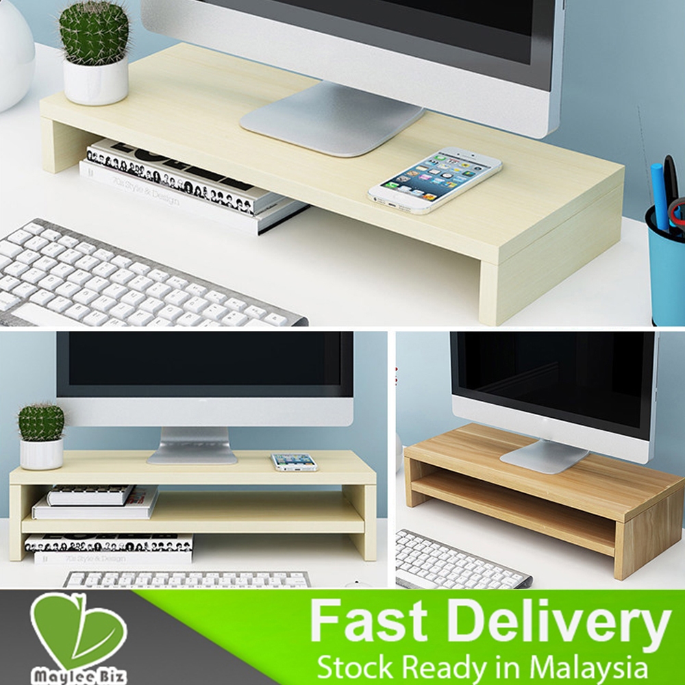 Computer Monitor Screen Increased Shelf Base Desktop Keyboard Rack ...