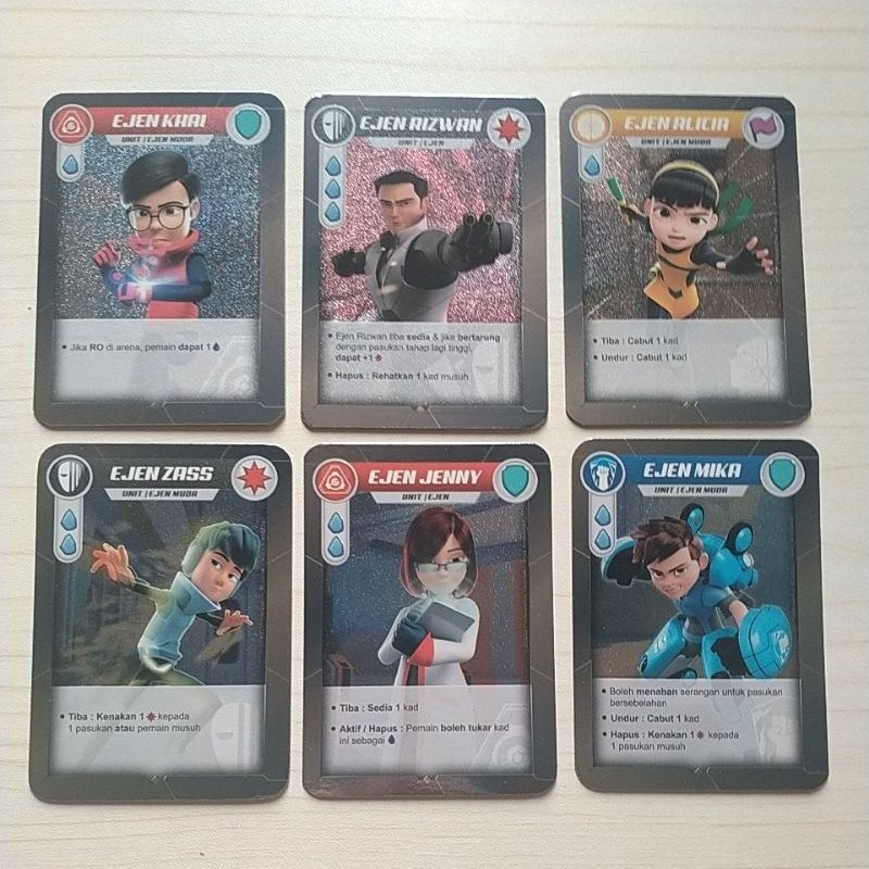 Ejen Ali Misi Alliance Special Cards | Shopee Malaysia