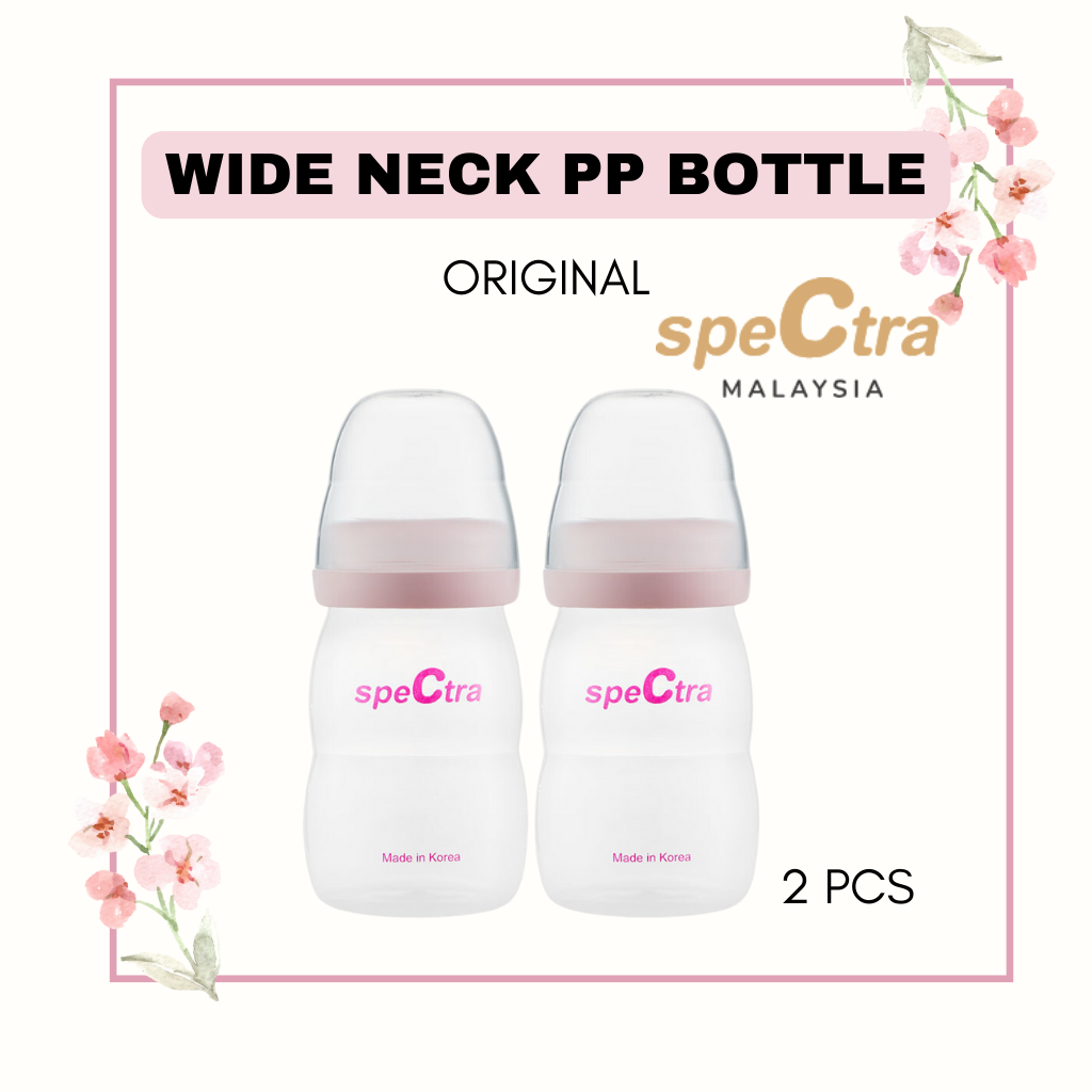 SPECTRA WIDE NECK PP BOTTLES / BOTOL SUSU WIDE NECK (PACK OF 2) | Shopee Malaysia