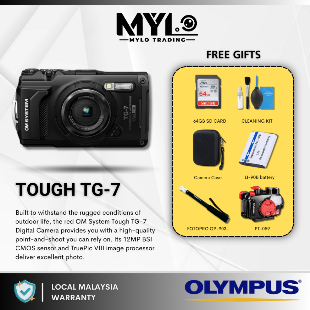 Olympus Tough TG-6 | TG6 | TG-7 | TG7 Digital Camera | PT-059 | Shopee Malaysia