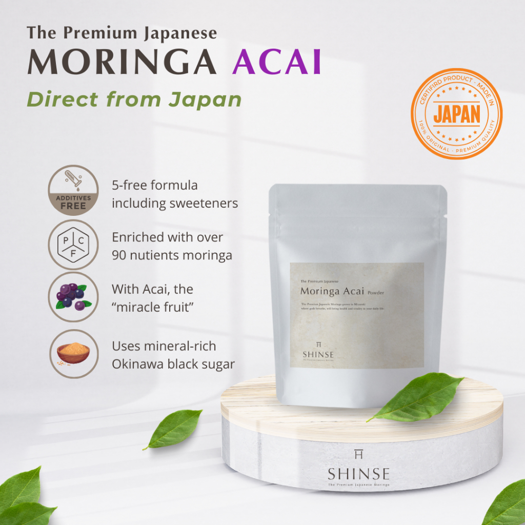 【Direct from Japan】SHINSE | Premium Japanese Moringa Acai Powder 60g ...