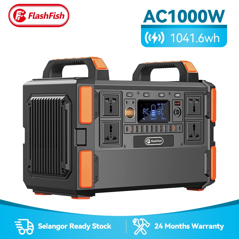 FlashFish F132 LiFePO4 Portable Solar Power Generator Solar Power Station For Outdoor Camping ...